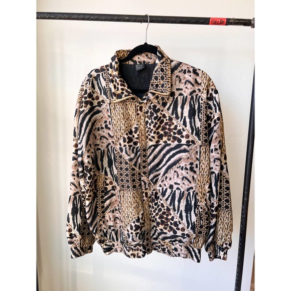 Fuda | Jackets & Coats | Fuda International Womens Silk Multi Print ...